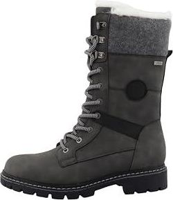 Tom Tailor Femme 4290830016 Botte Tendance, Anthracite, 37 EU