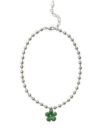 &Eacute;liou HALSKETTE in Metallic Silver,Green