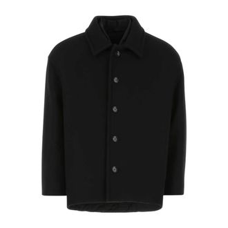 Valentino Garavani Wollmischungsmantel - - Jackets - Herren - Schwarzk - M