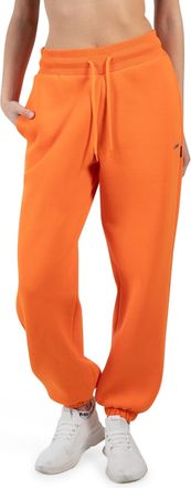 Smilodox Jogginghose Damen Lyanna, Oversize Sweatpants mit Taschen, Kordelzug am Bund, Metalllabel auf dem Oberschenkel, weichem Material, Bequeme Freizeithose