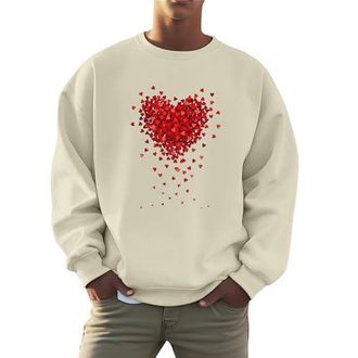 Generic 2026 Sweat-shirt d&eacute;contract&eacute; &agrave; col rond pour homme et femme Motif lettres imprim&eacute;es, kaki, 3XL
