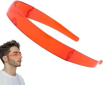 Generic Lunettes de soleil style bandeau - Nuances tendance enveloppantes, pour les jours | Lunettes frontales &eacute;l&eacute;gantes n&eacute;o, style visi&egrave;re, couvre-chef tenda