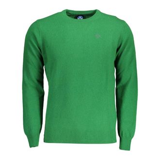 North Sails Gr&uuml;nes Langarmshirt mit gesticktem Logo - - Knitwear - Herren - Gr&uuml;n - 3XL