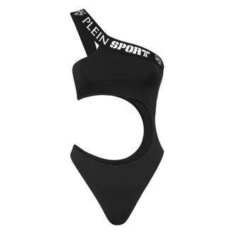 Plein Sport Monokini Baroque Tiger - - Sport - Damen - Schwarzk - XS
