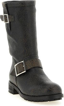 Jimmy Choo London Biker Mid Boot - Black