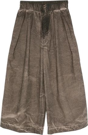 Uma Wang UMA Wang, Femme, Pantalons, Brun, Taille: 38 FR Poetic Pleated Pantalons