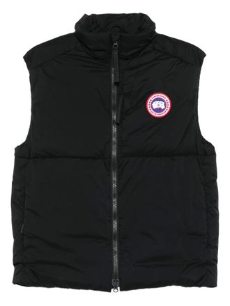 Canada Goose gilet matelassée à patch logo Lodge - Noir