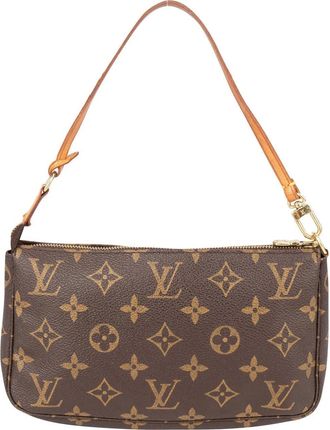 Louis Vuitton Crossbody Bags - Louis Vuitton Canvas Monogram Pochette Accessoire - Gr. unisize - in Braun - für Damen