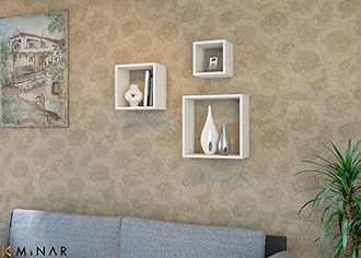 Homemania Home Factory Wandregal 3er Set Fuji