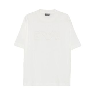 Emporio Armani T-shirt 09j9 &agrave; logo 3D - Homme - Tops - Blanc - Taille: 2XL