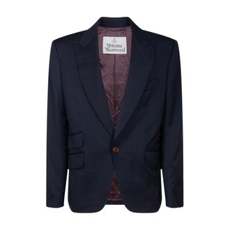 Vivienne Westwood Einreihiger Blazer mit einem Knopf - - Jackets - Herren - Blau - L