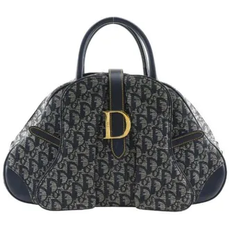 Dior Pre-owned Trotter Canvas Handbag - - Pre-owned - Damen - Blau - ONE SIZE