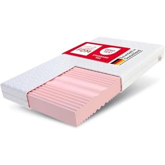 FDM Matelas 140x200 cm, fermeté H3/H4, Hauteur 20 cm, Matelas roulé Double Face, Mousse HR, 7 Zones de Confort, Housse hypoallergénique Lavable en Jersey,