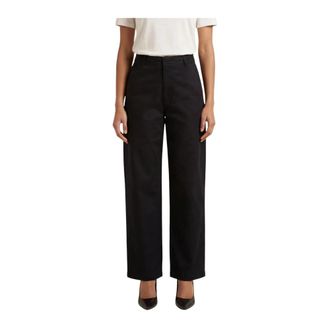 Jacqueline de Yong Hosen mit geradem Bein und entspannter Passform - - Trousers - Damen - Schwarzk - XL