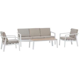 Hesperide Gartengarnitur Pavane Weiß - 5-Sitzer - Hespéride