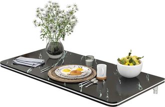 Generic An Der Wand Montierter Klapptisch, Robuster, Herunterklappbarer Kleiner Esstisch, Arbeitstisch Mit Regalhalterungen, Tr&auml;gt Bis Zu 50 Kg, Mehrere Gr&ouml;&szlig;e