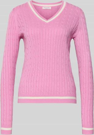 Christian Berg Slim Fit Longsleeve in Strick-Optik