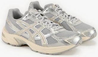 Asics Baskets &agrave; bout rond en cuir m&eacute;lang&eacute;