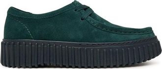 Clarks Halbschuhe Torhill Bee 26327769 Gr&uuml;n