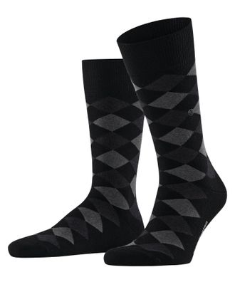 Burlington Herren Socken Danny M So Baumwolle gemustert 1 Paar, Schwarz Black 3000, 40-46