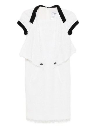 Chanel robe en tweed (2011) - Blanc