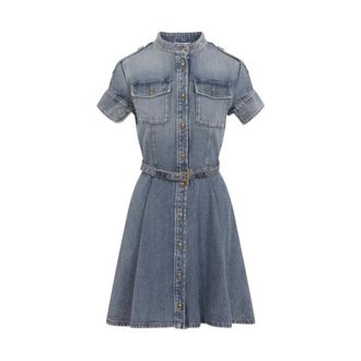 Alexander McQueen Denim Utility Dress - - Dresses - Damen - Blau - S