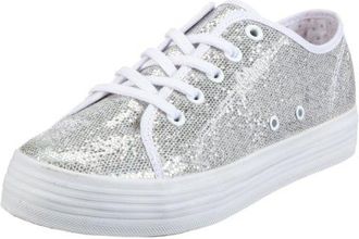 s.Oliver S.Oliver 5-5-53214-30, Baskets Mode Fille - Argent (Silver Glitter 942), 36 EU