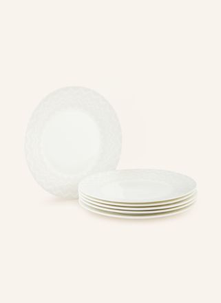 Missoni Missoni Home 6er-Set Dessertteller Zig Zag weiss