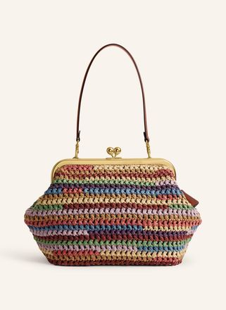 Coach Handtasche Kisslock Frame 27 beige