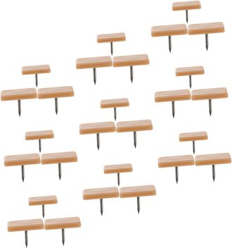 Angoily 30 Stück Teiliges Kunststoff Möbelfußgleiter mit Nagel Gleiter für Geräuschloses Sanftes Gleiten und Schutz von Schubladen Sowie Möbelbeinen Einfache 