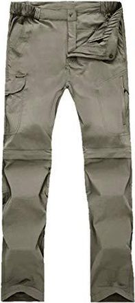 Generic Pantalon de randonn&eacute;e zipp&eacute; pour Homme - L&eacute;ger et Respirant - S&eacute;chage Rapide - Zip Off de Trekking Amovible - Pantalon Fonctionnel Extensible - pour l