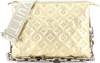 Louis Vuitton Coussin Bag Monogram Embossed Lambskin PM crossbody bag - Gold