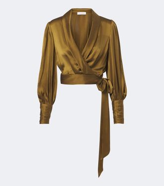 Zimmermann Top cache-coeur en soie