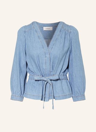 BA&SH Ba&Sh Jeansbluse Lavina Mit 3/4-Arm blau
