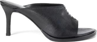 Ann Demeulemeester Femme, Chaussures, Noir, Taille: 40 EU Siti Sandales &agrave; Talons Mi-Hauts