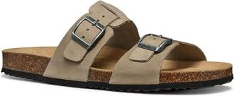 Geox Homme U Ghita B Sandale à glissière, Dove Grey, 39 EU