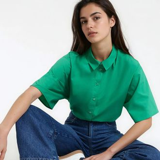 La Redoute Collections Chemise Manches Courtes Boutonn&eacute;e Devant