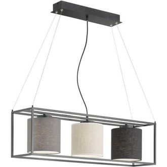 Fischer & Honsel Pendelleuchte Fischer-Honsel Gilli 60809 H&auml;ngelampe E27 Sandschwarz