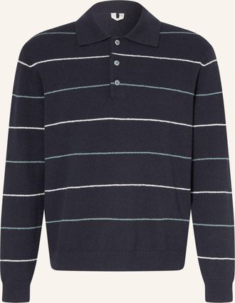 Arket Arket Strick-Poloshirt blau