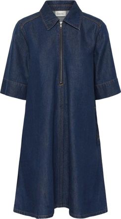 MY ESSENTIAL WARDROBE Femme, Robes, Bleu, Taille: 38 FR Robe Chemise