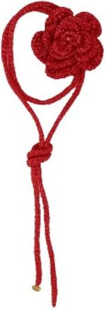 Liviana Conti Femme, Accessoires, Rouge, Taille: ONE Size Chocker Flor