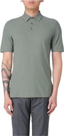 Zanone Homme, Tops, Vert, Taille: 5XL Polo &agrave; Manches Courtes