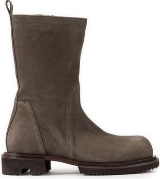Rick Owens Bottines zip crant&eacute;es en cuir