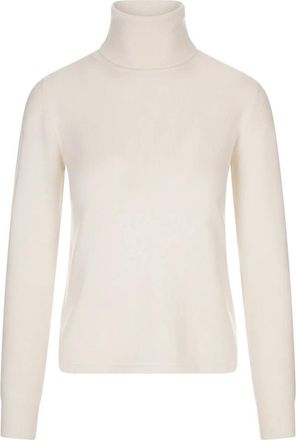 Max Mara Femme, Pulls, Blanc, Taille: 40 FR Educata Turtleneck