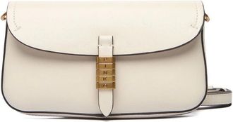 Pinko Pinko, Femme, Sacs, Blanc, Taille: ONE Size Sac bandouli&egrave;re plat Saddle