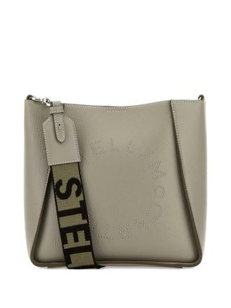 Stella McCartney Schultertasche mit Logo - Grau