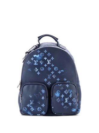 Louis Vuitton Multipocket Limited Edition Monogram Ink Watercolor Leather backpack - Bleu