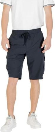 HUGO BOSS Homme, Shorts, Bleu, Taille: M Polyester Bermuda Shorts