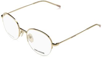 Zadig&Voltaire Damen Vzv326 Sonnenbrille, Shiny Total Rose Gold, 49