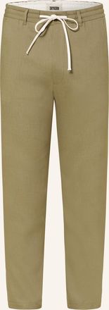 Drykorn Drykorn Hose Deger Im Jogging-Stil Regular Fit Mit Leinen gruen